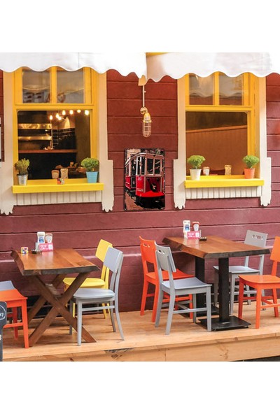 Tırtıl Hediyelik Tırtıl Tramvay Metal Levha Vintage