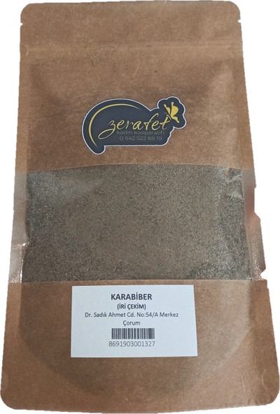 Zerafet Karabiber Iri Çekim - 500 gr Zerafet Karabiber Iri Çekim - 500 gr