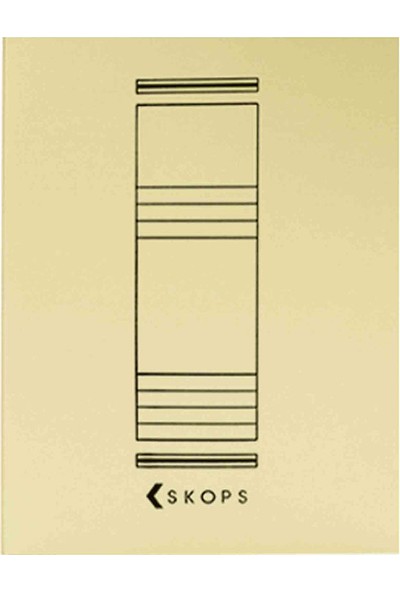 Skops Tam Kapak 1.kalite Karton Telli Dosya Sarı 10'lu