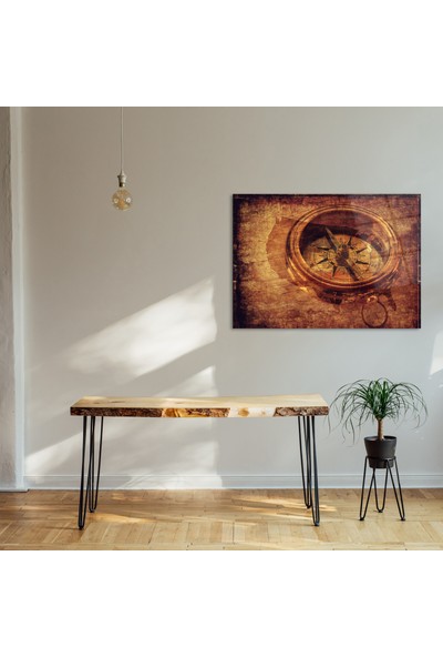 Glass Art Pusula Cam Tablo