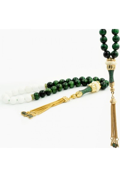 Tesbih Sepetim Özel Tasarım Imame ve Püsküllü Kaplangözü Sedef Taşlı Tesbih