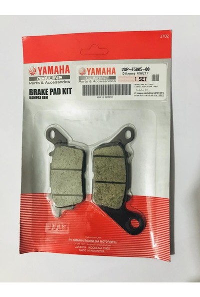 Yamaha Nmax 125/155 Abs Ön Fren Balatası 2DPF580500