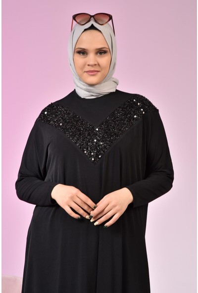 FERACE Pulpayet Işlemeli Tesettür Tunik FERACE Pulpayet Işlemeli Tesettür Tunik