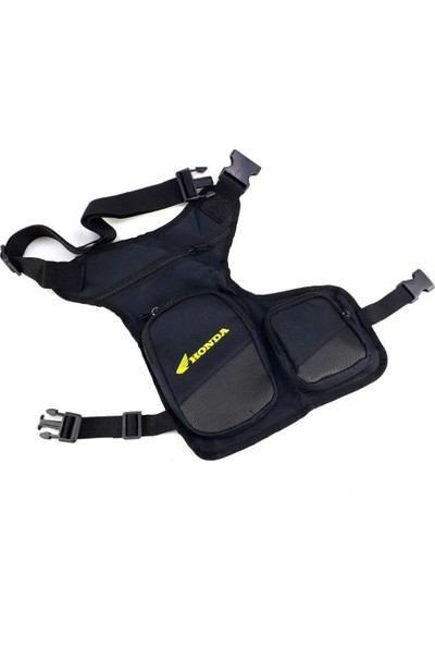 Motolinas Motosiklet Bacak Çantası 2 Cepli Reflektörlü