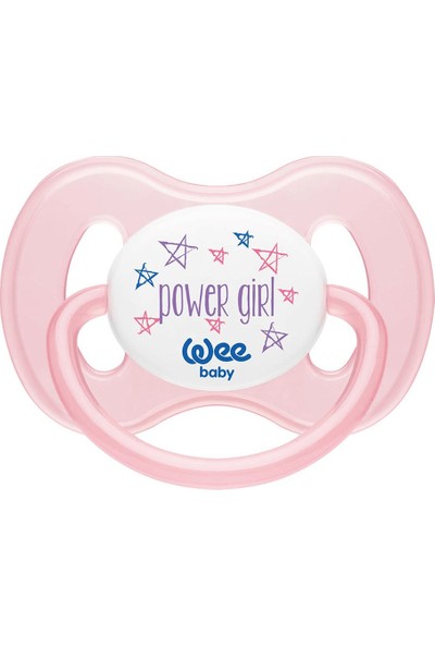 Wee Baby 158 Wee Kelebek Damaklı Emzik No:1 Pembe