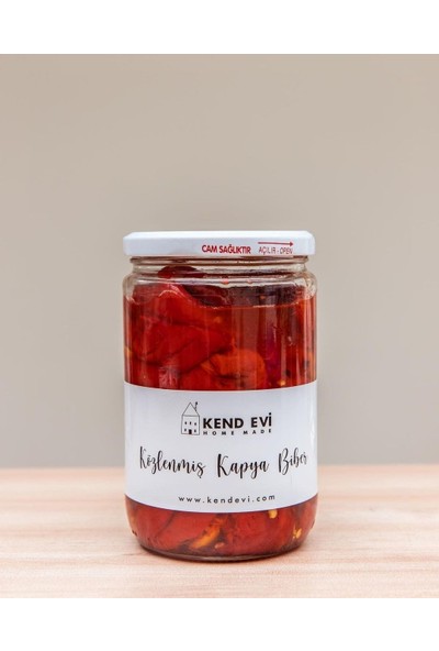 Kend Evi Közlenmiş Kapya Biber 635 gr Kend Evi Közlenmiş Kapya Biber 635 gr