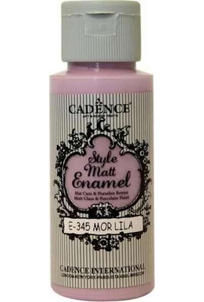 Cadence Enamel Cam Boyası E-345 Mor Lila Cadence Enamel Cam Boyası E-345 Mor Lila
