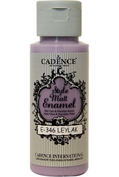 Cadence Enamel Cam Boyası E-346 Leylak Cadence Enamel Cam Boyası E-346 Leylak