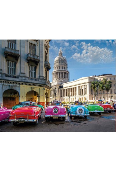 Patladı Gitti Klasik Arabalar Tuvale Gerili Sayılarla Boyama Hobi Seti 40 x 50 cm