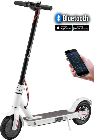 Citymate Plus 350WATT Elektrikli Scooter 8.5 Inch Şişme Teker Bluetooth Beyaz Citymate Plus 350WATT Elektrikli Scooter 8.5 Inch Şişme Teker Bluetooth Beyaz