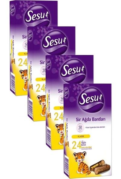 Sesu Ağda Bandı Klasik 24'lü X4 Adet Sesu Ağda Bandı Klasik 24'lü X4 Adet