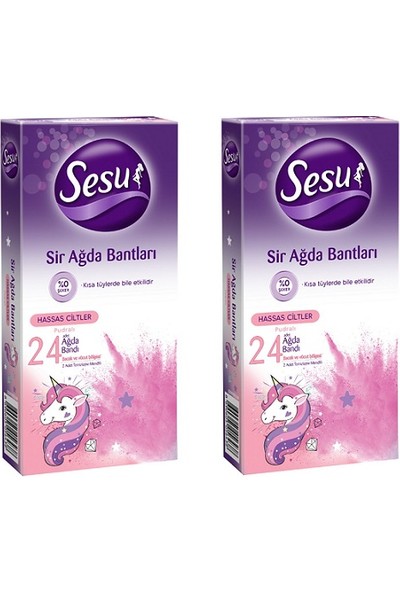 Sesu Tüyleri Azaltan Ağda Bandı 24'lü X2 Adet
