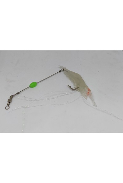 Sazan Rig Karides Shrimp Glow Sahte Silikon Balık Yemi Fosforlu Kancalı 7.5 cm 5.5 gr Sazan Rig Karides Shrimp Glow Sahte Silikon Balık Yemi Fosforlu Kancalı 7.5 cm 5.5 gr