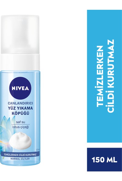 Nivea Canlandırıcı Yüz Yıkama Köpüğü Normal/Karma Cilt 150 ml Nivea Canlandırıcı Yüz Yıkama Köpüğü Normal/Karma Cilt 150 ml