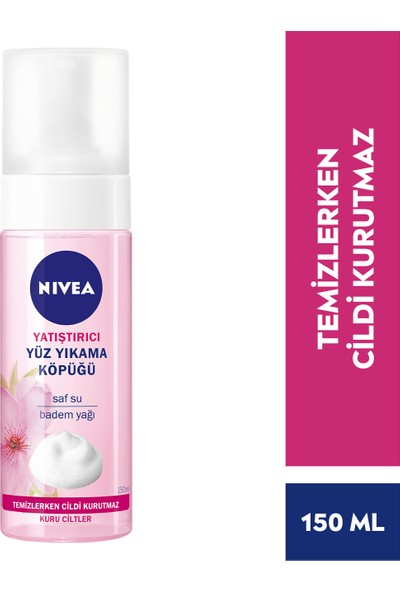 Nivea Yatıştırıcı Yüz Yıkama Köpüğü Kuru/Hassas Cilt 150Ml Nivea Yatıştırıcı Yüz Yıkama Köpüğü Kuru/Hassas Cilt 150Ml