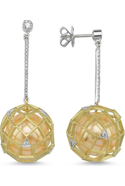 Sira Mücevherat Incili Petek Küpe