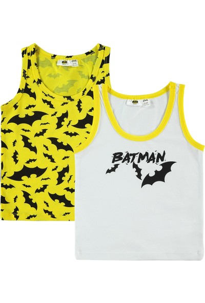 Batman Erkek Çocuk 2'li Atlet 2-10 Yaş Sarı Batman Erkek Çocuk 2'li Atlet 2-10 Yaş Sarı