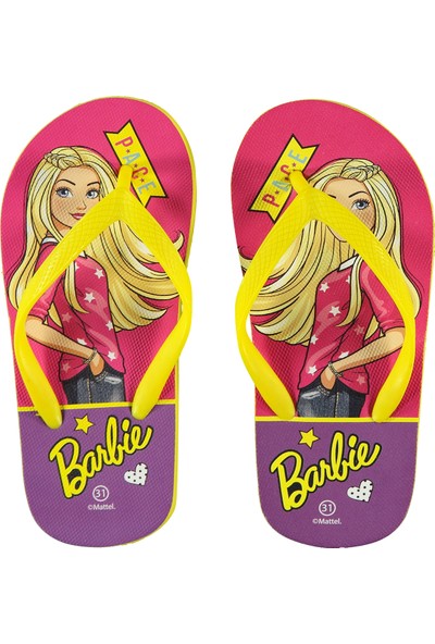 Barbie Kız Çocuk Terlik 31-36 Numara Pembe Barbie Kız Çocuk Terlik 31-36 Numara Pembe
