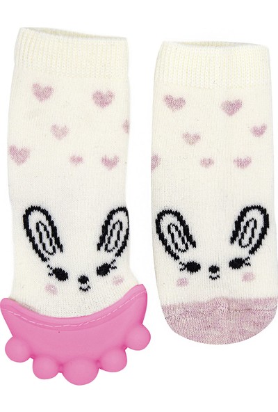 Baby Jem Diş Kaşıyıcılı Havlu Bebek Çorap 3-12 Ay Pembe Baby Jem Diş Kaşıyıcılı Havlu Bebek Çorap 3-12 Ay Pembe