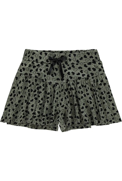 Civil Girls Kız Çocuk Etek 6-9 Yaş Haki