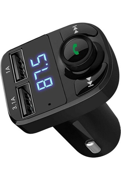 Zamass Car X8 Araç Fm Transmitter Bluetooth USB Mp3 Sd Kart Çakmaklık Şarj Girişli Oto Müzik Çalar Kiti Zamass Car X8 Araç Fm Transmitter Bluetooth USB Mp3 Sd Kart Çakmaklık Şarj Girişli Oto Müzik Çalar Kiti