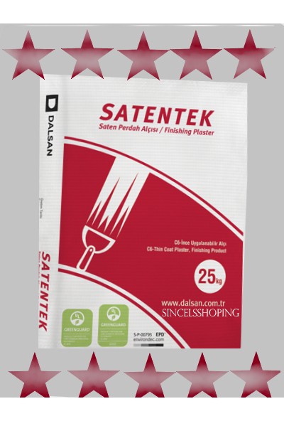 DALSAN SATEN ALÇI 15 KG SANTATEK PERDAH DALSAN SATEN ALÇI 15 KG SANTATEK PERDAH