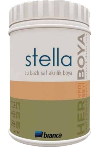 Bianca Stella Su Bazlı Saf Akrilik Boya Beyaz
