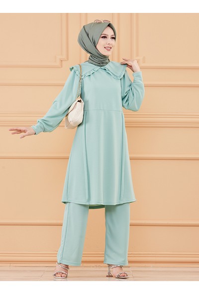 Tofisa Tunik&pantolon Ikili Takım - Mint Yeşili - Tofisa Tofisa Tunik&pantolon Ikili Takım - Mint Yeşili - Tofisa