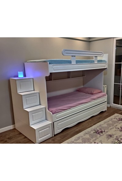 Medefe Home Detaylı 3'lü Yavrulu Ranza