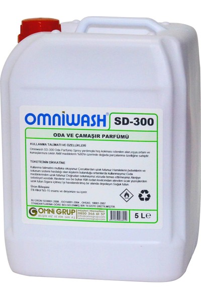 Omniwash SD-300 Ihlamur Oda ve Çamaşır Parfümü 5 Litre