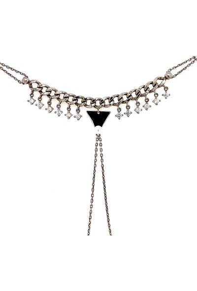 Charmin Taş Sallantılı Gurme Zincir Gümüş Şahmeran