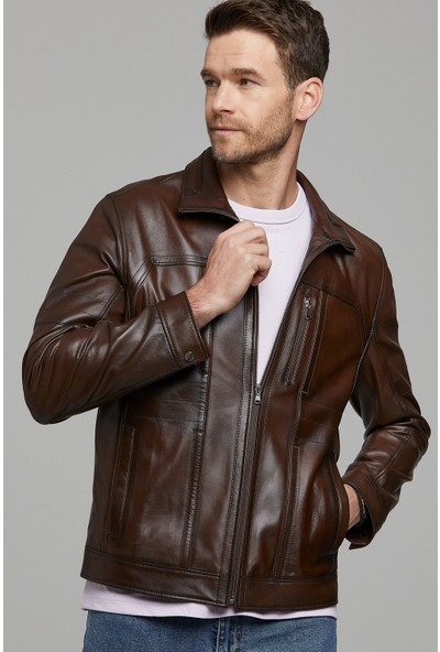 Derimod Bruno Erkek Deri Ceket Derimod Bruno Erkek Deri Ceket