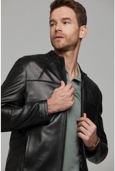 Neymar Erkek Deri Ceket