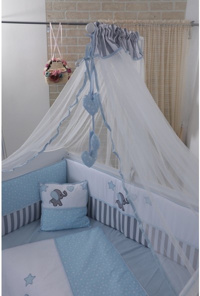 Mini Baby Aqua Mavi Cibinlik ve Aparat Seti Mini Baby Aqua Mavi Cibinlik ve Aparat Seti