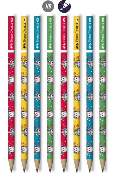 Faber-Castell Unicorn Hb Yuvarlak Kurşun Kalem 6'lı Set Faber-Castell Unicorn Hb Yuvarlak Kurşun Kalem 6'lı Set