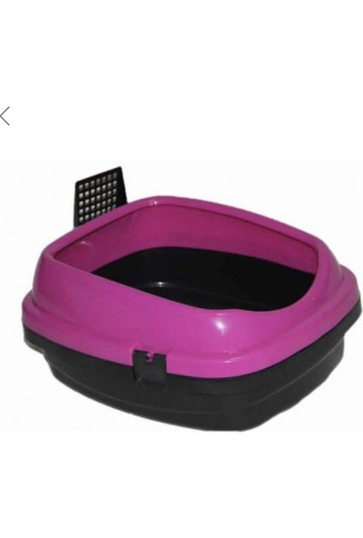 Petstyle Yarı Kapalı Kedi Tuvaleti Pembe Petstyle Yarı Kapalı Kedi Tuvaleti Pembe