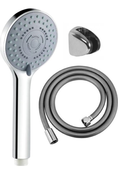 Ahlez Solid 5 Fonksiyonlu Duş Başlığı + Pvc Hortumu + Mafsal Duş Takımı Duş Seti Ahlez Solid 5 Fonksiyonlu Duş Başlığı + Pvc Hortumu + Mafsal Duş Takımı Duş Seti
