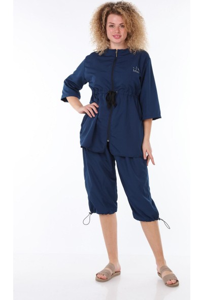 Hmm Klasik Tasarım Büyük Beden Yarım Tesettür Mayo