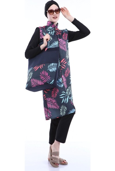 Hmm Tam Tesettür Mayo Çiçek Desenler