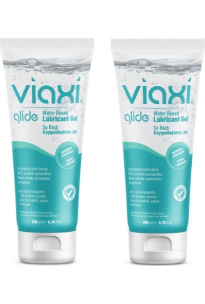 Viaxi Glide Lubricant Gel Naturel 200 ml - Kayganlaştırıcı Jel X2 Adet Viaxi Glide Lubricant Gel Naturel 200 ml - Kayganlaştırıcı Jel X2 Adet