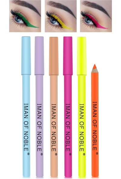 Iman Of Noble Neon Gökkuşağı Serisi 6'lı Eyeliner Seti B Iman Of Noble Neon Gökkuşağı Serisi 6'lı Eyeliner Seti B