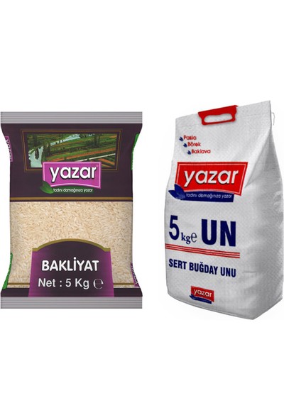 Yazar 2'li Kumanya Gıda Ziyafet Paketi 5 Kg. Pilavlık Pirinç + 5 Kg. Un Yazar 2'li Kumanya Gıda Ziyafet Paketi 5 Kg. Pilavlık Pirinç + 5 Kg. Un