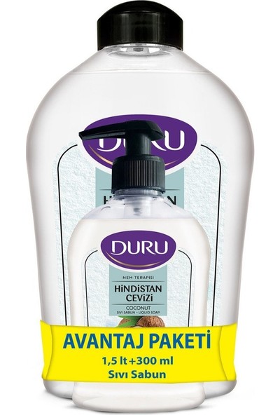Duru Hindistan Cevizli Sıvı Sabun 1,5+300ML Duru Hindistan Cevizli Sıvı Sabun 1,5+300ML