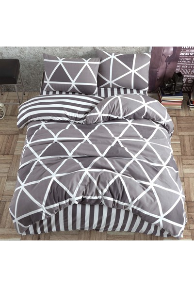 Cotton Touch Stripe Gri Ranforce Tek Kişilik Nevresim Takımı Cotton Touch Stripe Gri Ranforce Tek Kişilik Nevresim Takımı