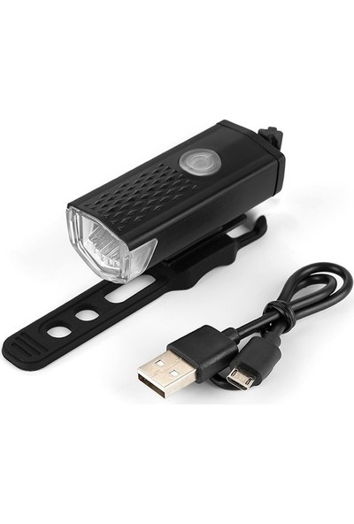 Dream Plus USB Şarjlı Bisiklet Ön Işığı Aydınlatıcı Lamba