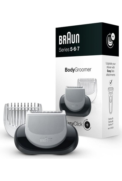 Braun Easyclick Vücut Tüy Kesme Ataşmanı Series 5, 6 ve 7 Tıraş Makinesi Için (Yeni Nesil) Braun Easyclick Vücut Tüy Kesme Ataşmanı Series 5, 6 ve 7 Tıraş Makinesi Için (Yeni Nesil)
