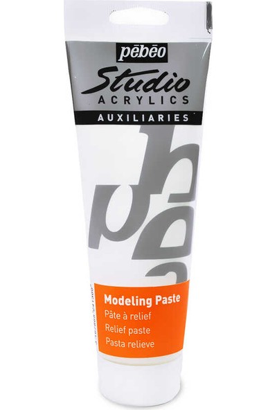 Pebeo Studio Acrylics Medium Modeling Paste - Rölyef Macunu - 250 ml Tüp Pebeo Studio Acrylics Medium Modeling Paste - Rölyef Macunu - 250 ml Tüp