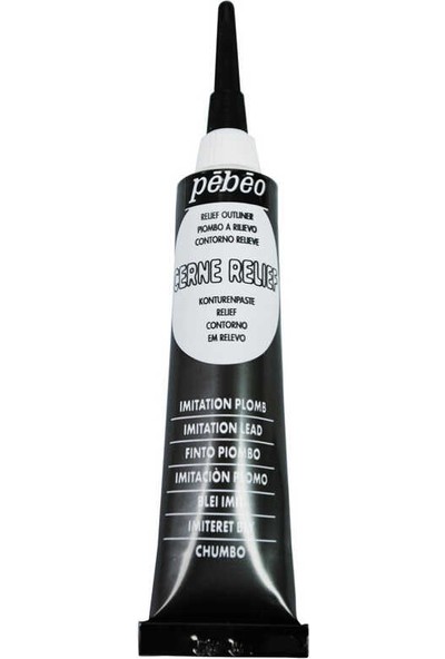Pebeo Cam Boya Kontürü 20 ml Tüp - 772000 Immitation Lead