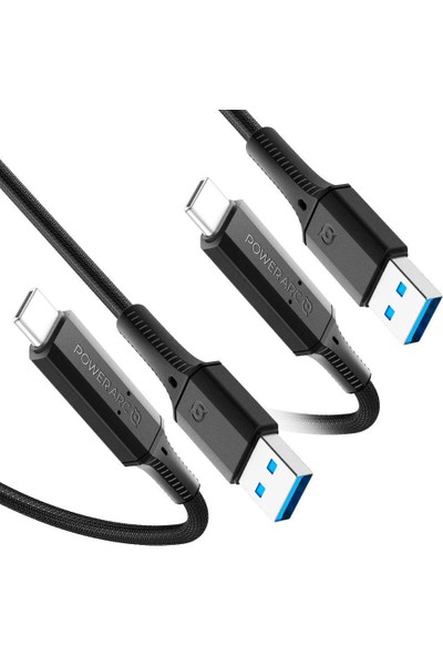 Spigen PowerArc USB-C to USB-A (3.2 Gen 5.0 GB Veri Transfer Aktarım Hızı) DuraBend Hızlı Şarj ve Data Kablo (2 Adet / 1 Metre) Black - 000CA26355 Spigen PowerArc USB-C to USB-A (3.2 Gen 5.0 GB Veri Transfer Aktarım Hızı) DuraBend Hızlı Şarj ve Data Kablo (2 Adet / 1 Metre) Black - 000CA26355