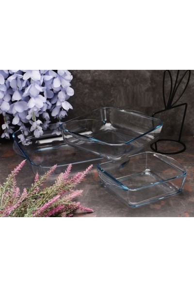 Paşabahçe Kare Borcam 159209 3'lü